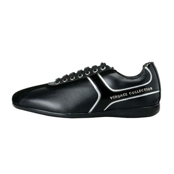 Versace Collection | Shoes | Versace Collection Mens Black Leather ...